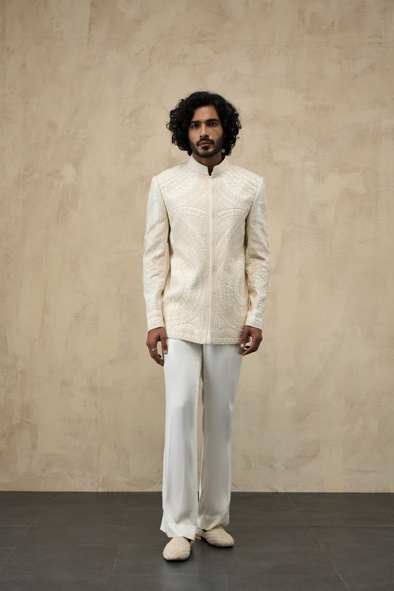 Half Moon Dori Bandhgala Set – Arjan Dugal