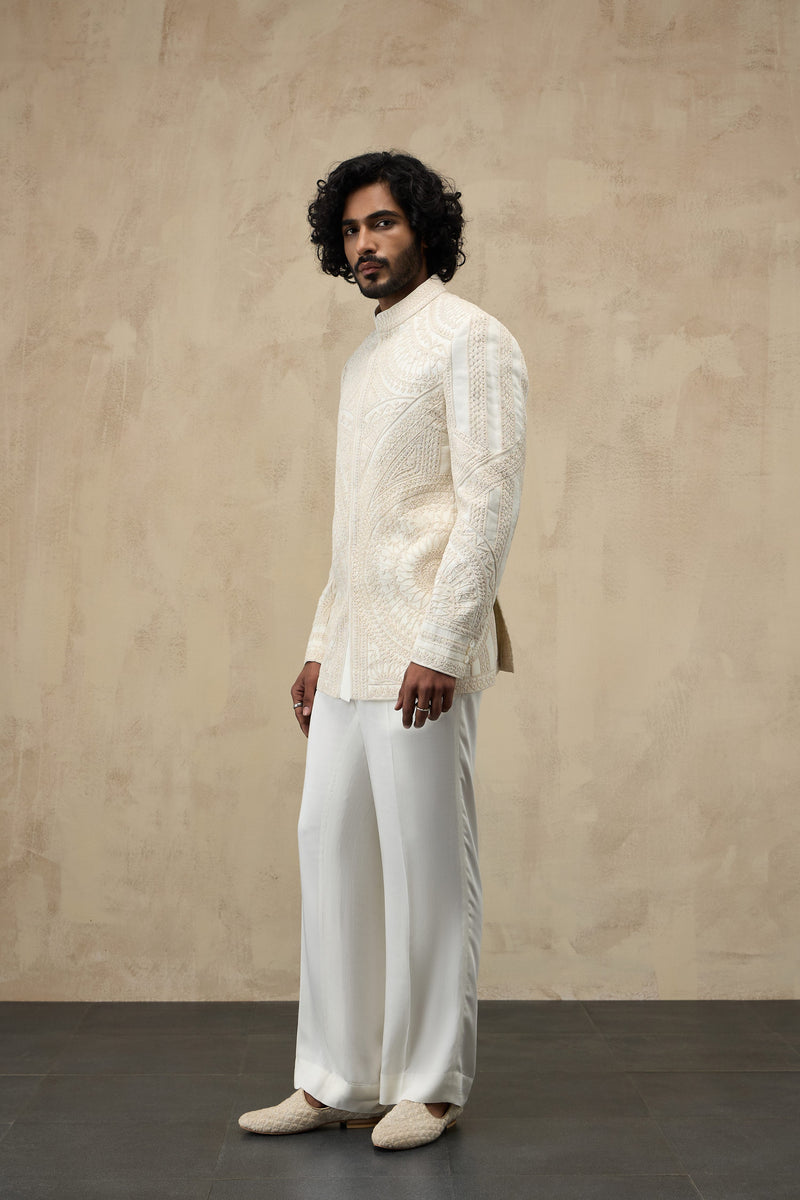 Half Moon Dori Bandhgala Set – Arjan Dugal