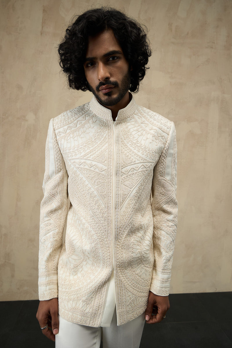 Half Moon Dori Bandhgala Set – Arjan Dugal